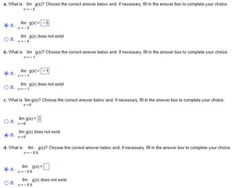 Solved For The Function Gx Graphed Here Find The