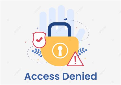 Access Denied Vector Hd Png Images Login Access Denied Vector Illustration Does Website