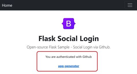 Flask Social Login Free Sample Included