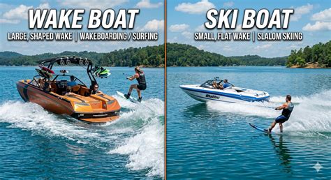 Wake Boat Vs Ski Boat Watersports Comparison