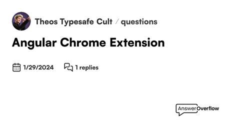 Angular Chrome Extension Theos Typesafe Cult