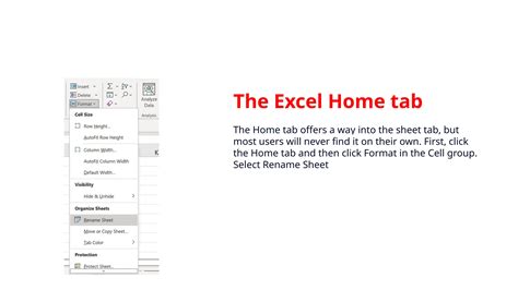 Renaming Excel Sheet Various Way To Rename Excel Sheet R Ppt