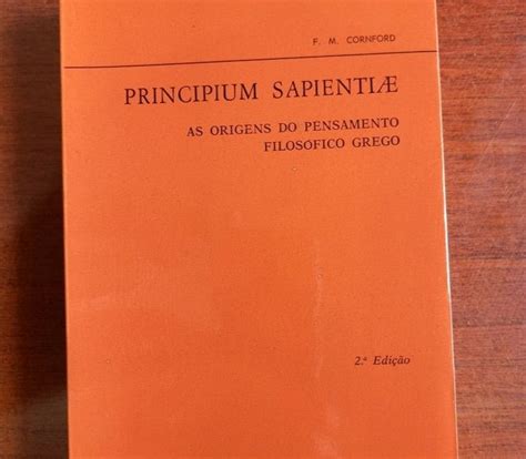 F W Cornford Principium Sapientiae
