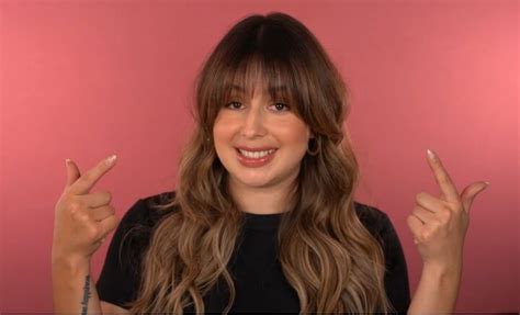 easy diy hair tutorial how to cut curtain bangs with a razor upstyle
