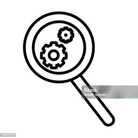 Inspection Icon Thin Linear Inspection Outline Icon Isolated On White Background Line Vector