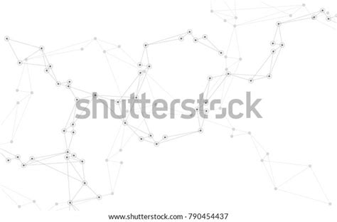 Vector Connecting Dots Lines Global Network Stock Vector Royalty Free