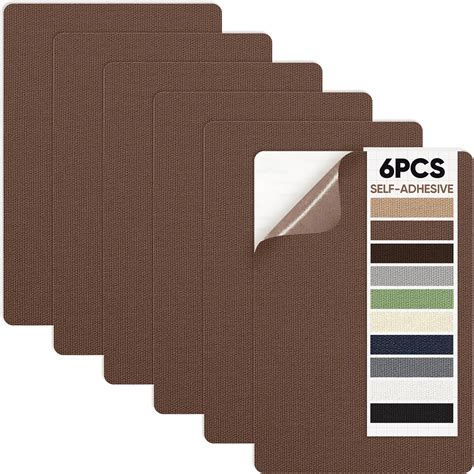 Canvas Repair Patch 55 X 8 Inches 6pcs Self Adhesive Waterproof Canvas Patch Kit For Repairing Canvas Repair Patch 55 X 8 Inches 6pcs Self Adhesive Waterproof Canvas Patch Kit For Repairing