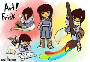 Versions Of Inktale Frisk By Meilienne On Deviantart
