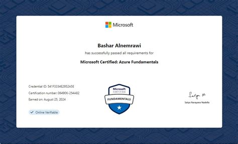 Bashar Alnemrawi On Linkedin My First Microsoft Certificate