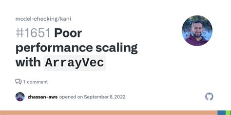 Poor Performance Scaling With `arrayvec` · Issue 1651 · Model Checkingkani · Github