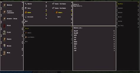 Using Combatants As Buttons Within The Equipment Interface Ork