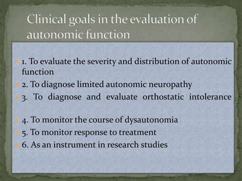 Autonomic Function Testing Pptx Heart And Cardiovascular Diseases Diseases And Conditions