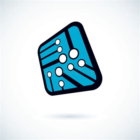 Vector Microchip Design Cpu Information Communication Technology Element Circuit Board In