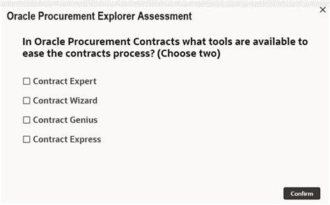 Solved Oracle Procurement Explorer AssessmentIn Oracle Chegg Com