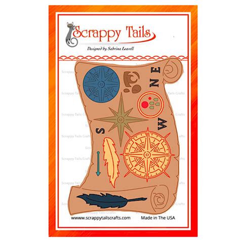 A7 Compass Scroll Craft Metal Die Set Scrappy Tails Crafts