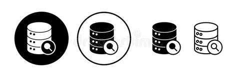 Database Icon Server Icon Storage Stock Vector Illustration Of