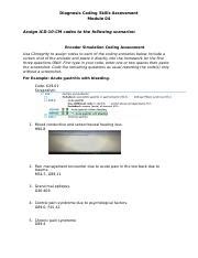 Lmandry Encoder 2017 Docx Diagnosis Coding Skills Assessment Module