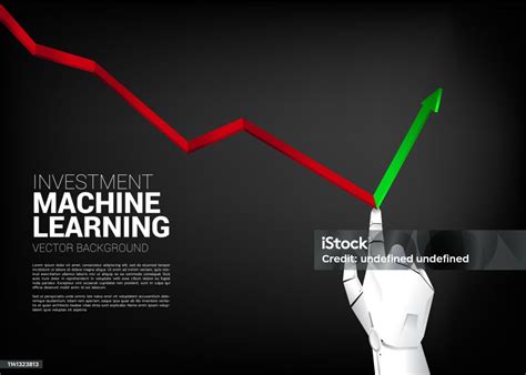 로봇 손은 성장 그래프로 회전에 대 한 그래프를 아래로 밀어 3차원 형태에 대한 스톡 벡터 아트 및 기타 이미지 3차원 형태 개념 개념과 주제 Istock