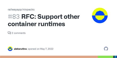 rfc support other container runtimes · issue 83 · railwayapp nixpacks