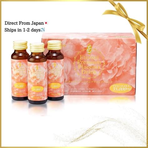 Eternal Placenta Drink 10 Bottles Panvesh Placenta 35000mg Per Bottle