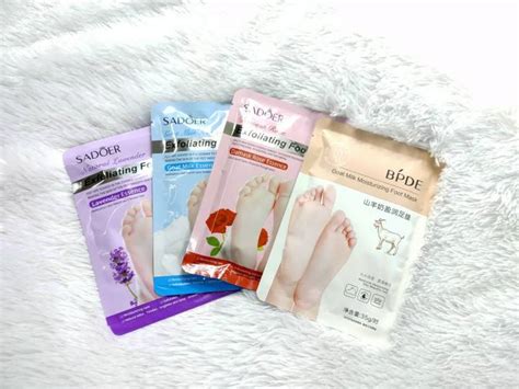 มาส์กเท้า Sadoer ทำให้ผิวเท้าเรียบเนียนและนุ่ม ช่วยคืนความชุ่มชื้น ลดกลิ่น อ่อนโยน นมแพะ มี 4
