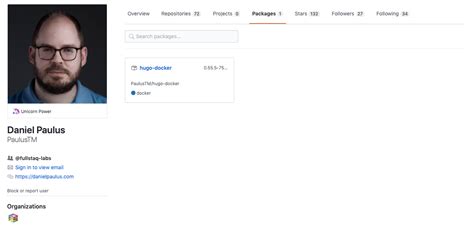 Pushing Containers To Github Packages · Daniël Paulus