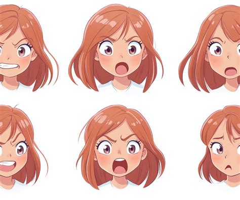Artstation 300 Japanese Female Expression Sheet4k Artworks