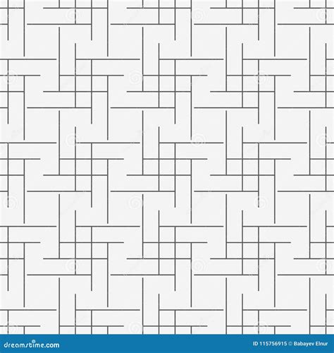 Seamless Geometric Line Grid Vector Cubes Pattern Stock Illustration Illustration Of