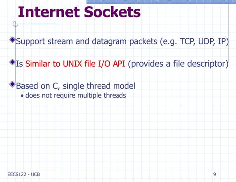 Ppt Eecs122 Communications Networks Socket Programming Powerpoint