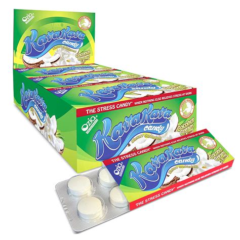 Kava Kava Candy Coconut Cream 1 Box 12 Individual Packs