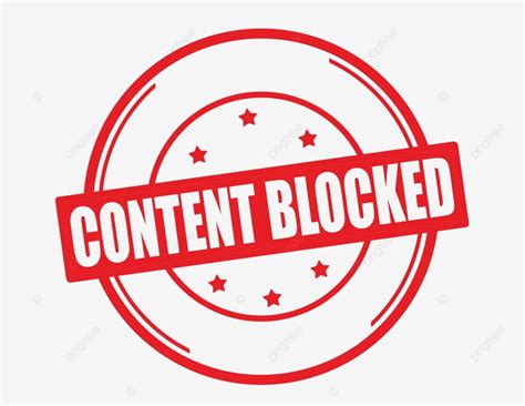 Content Blocked Sign Enclosure Round Vector Sign Enclosure Round Png