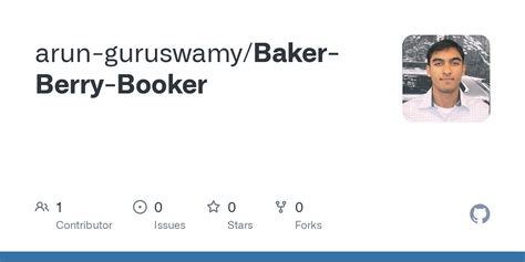 Github Arun Guruswamybaker Berry Booker