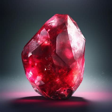 Premium Ai Image Ruby Gemstone Hyper Realistic Ultra Detailed Isolated