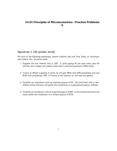 14 01 Principles Of Microeconomics Practice Problems 9 14 Principles Of Microeconomics