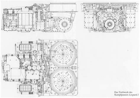 Leopard 2 Blueprint Kampfpanzer T 64 Triebwerk