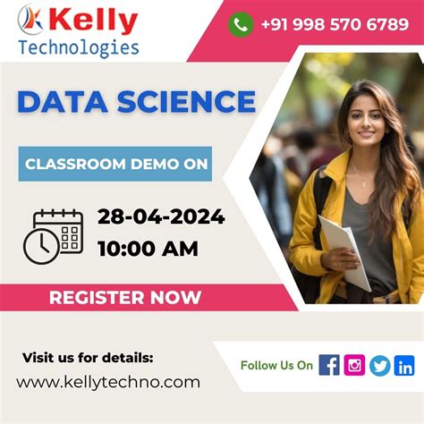 Kelly Technologies On Linkedin Data Science Demo Dont Miss Out On 28042024 At 10 Am