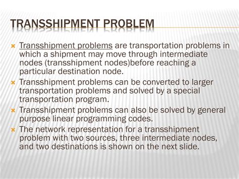 Ppt Chapter 7 Transportation Assignment And Transshipment Problems Powerpoint Presentation