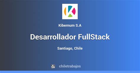 Desarrollador Fullstack Santiago Chiletrabajos