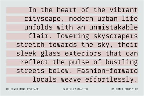 Cs Genio Mono Monospaced Typeface Sans Serif Ft Monospaced And Clarity Envato