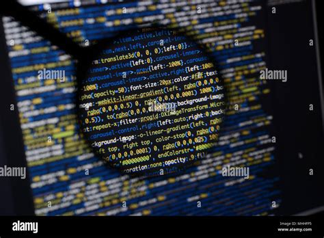 Real Css Code Developing Screen Programing Workflow Abstract Algorithm