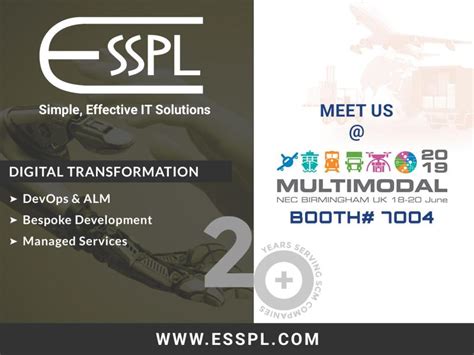 Esspl On Linkedin Esspl Experts Multimodal19 Digital Transformation