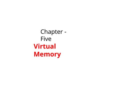 Operating System Virtual Memory And Logical Memory Pptx