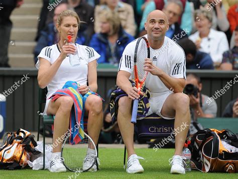 Married Partners Andre Agassi Steffi Graf Redaktionelles Stockfoto
