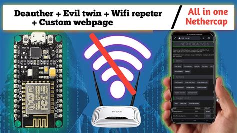 সেরা ওয়াইফাই হ্যাকিং ডিভাইস Esp8266 Nethercap All In One Wifi Jammer Evil Twin Wifi