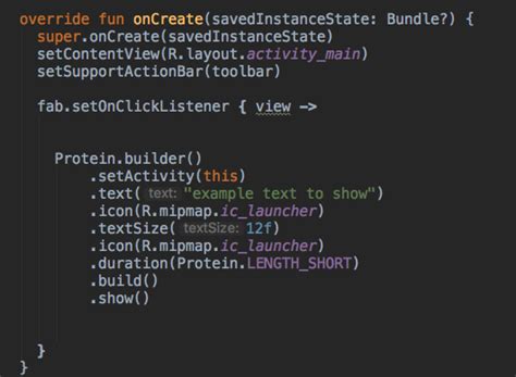 Github Egek92proteinbar An Android Kotlin Library For Fully Customizable Snackbars
