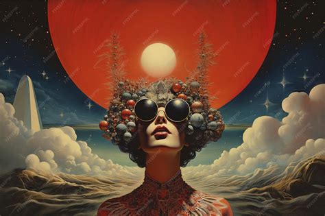 Premium Ai Image Vintage Fantasy Album Cover Art With Surrealistic