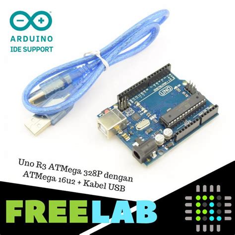 Jual Arduino Uno R3 ATMega 328P Dengan ATMega 16u2 Kabel USB Arduino IDE Shopee Indonesia