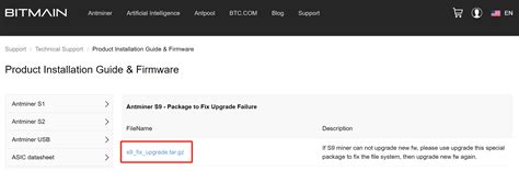 S Firmware Upgrade Failed BITMAIN Support