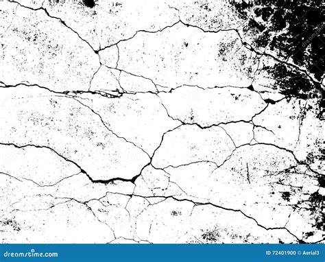 Cracks Texture Overlay Vector Background 72401900