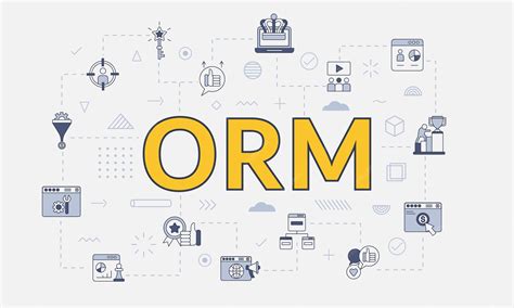 Premium Vector Orm Online Reputation Management Concept With Icon Set